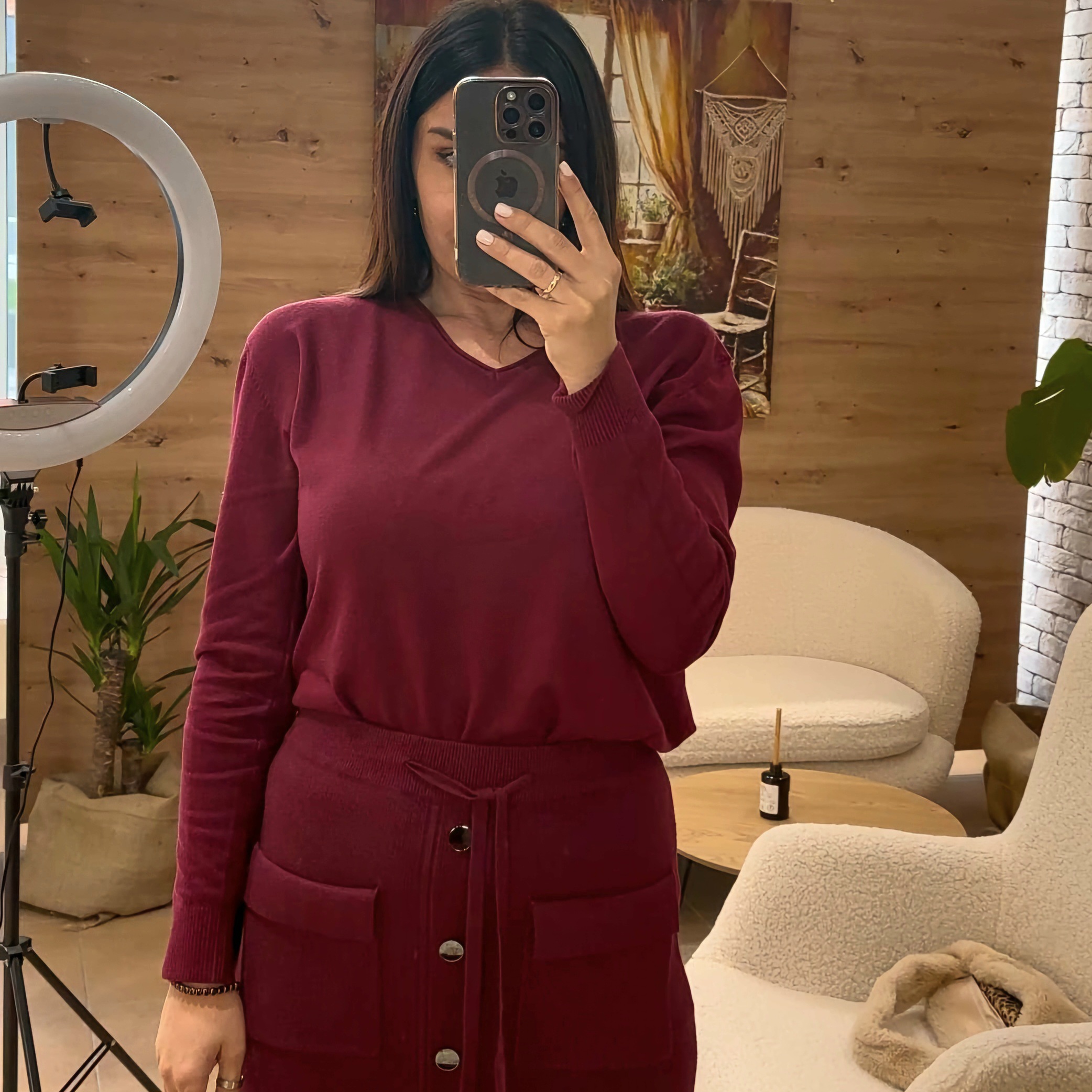 Burgundy set | Bross